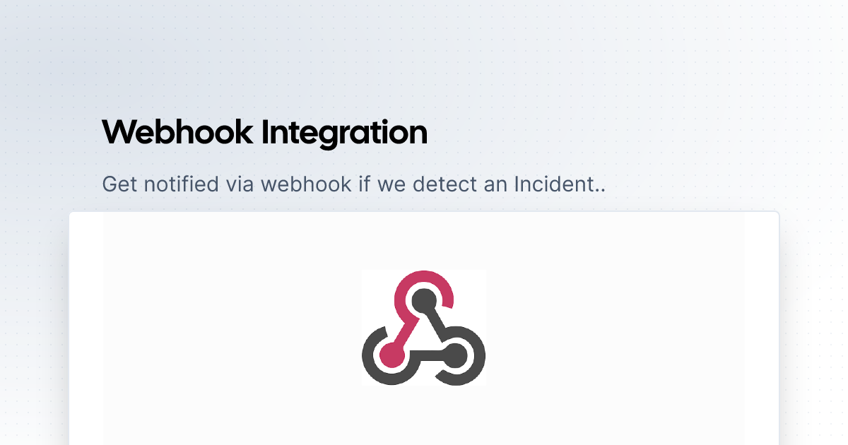 Webhook Integration | OpenStatus